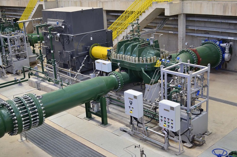 Five giant Sulzer pumps supply two million people with clean water in ...
