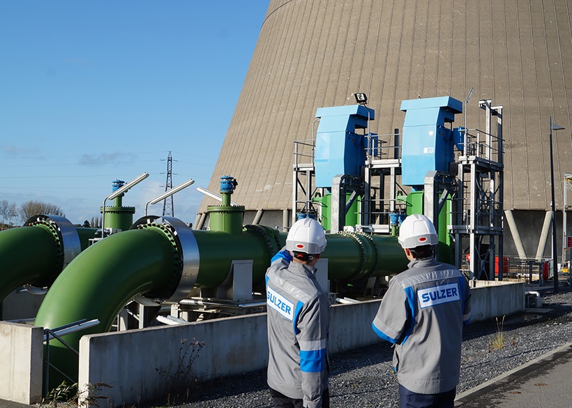 sulzer cooling water turnkey system for EDF's CCGT power plant | Sulzer