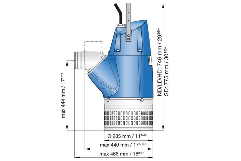 Submersible drainage pump XJ 80 | Sulzer
